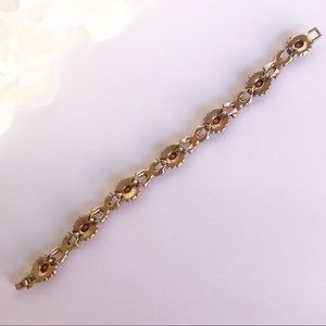 Lc Louis C Marks | Jewelry | Vtg Lc Louis C Marks Gold Red Rhinestone ...